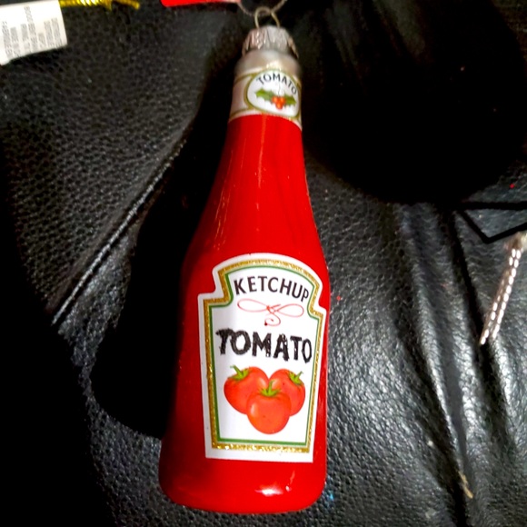 Holiday | Blown Glass Holiday Ornament Ketchup Bottle 5 High Nwot ...